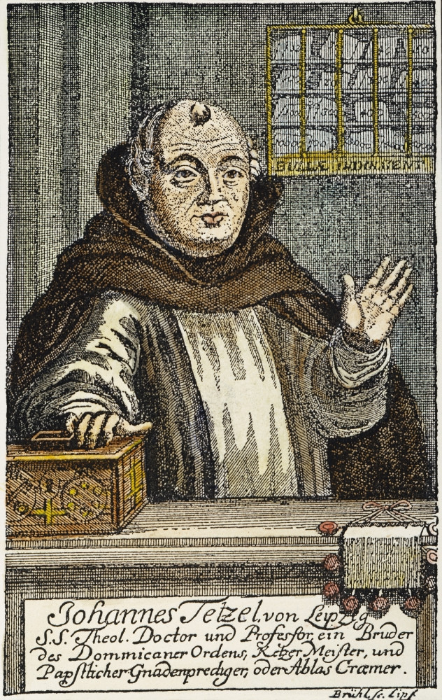 Johann Tetzel (C1465-1519). /Ngerman Dominican Monk. Contemporary ...
