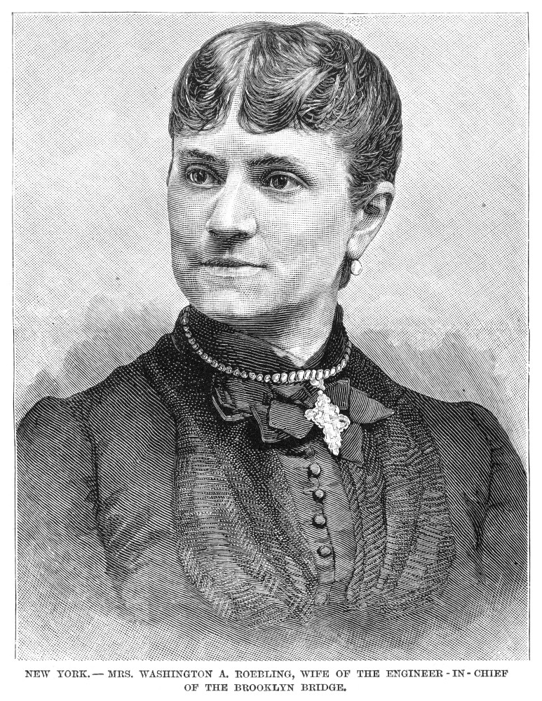 Mrs. W. Roebling, 1883. /Nmrs. Washington Augustus Roebling; Line ...
