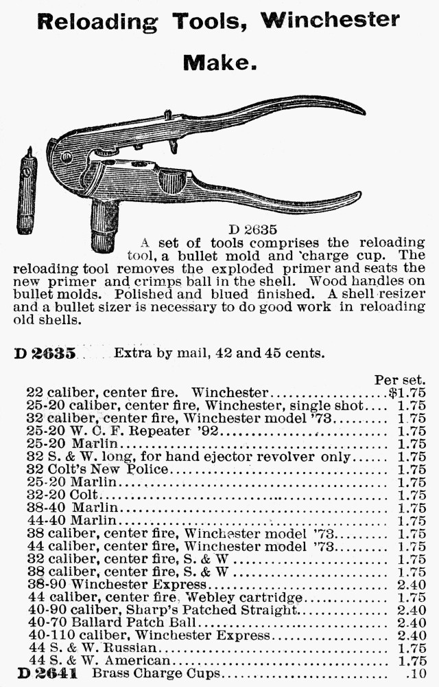Rifle Reloading Tools Ad. /Nan Engraved Advertisement For Winchester ...