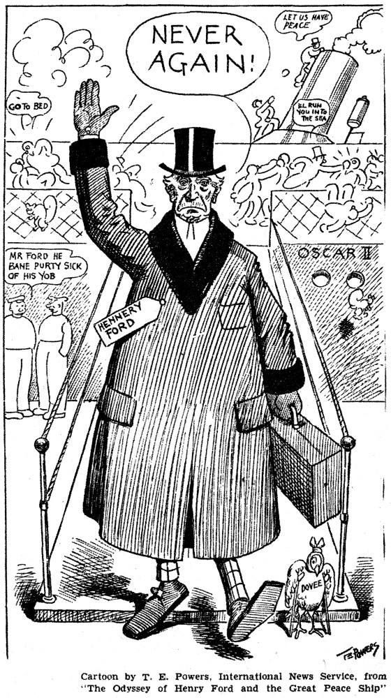 Henry Ford Cartoon, C1916. /Namerican Cartoon, C1916, By T.E. Powers On ...