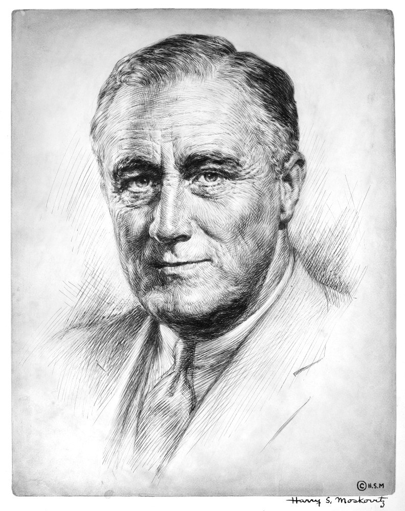 Franklin Delano Roosevelt /N(1882-1945). 32Nd President Of The United ...