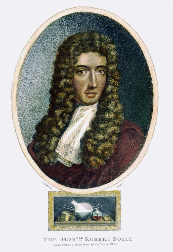 Robert Boyle (1627-1691). /Nenglish Physicist And Chemist: Stipple ...
