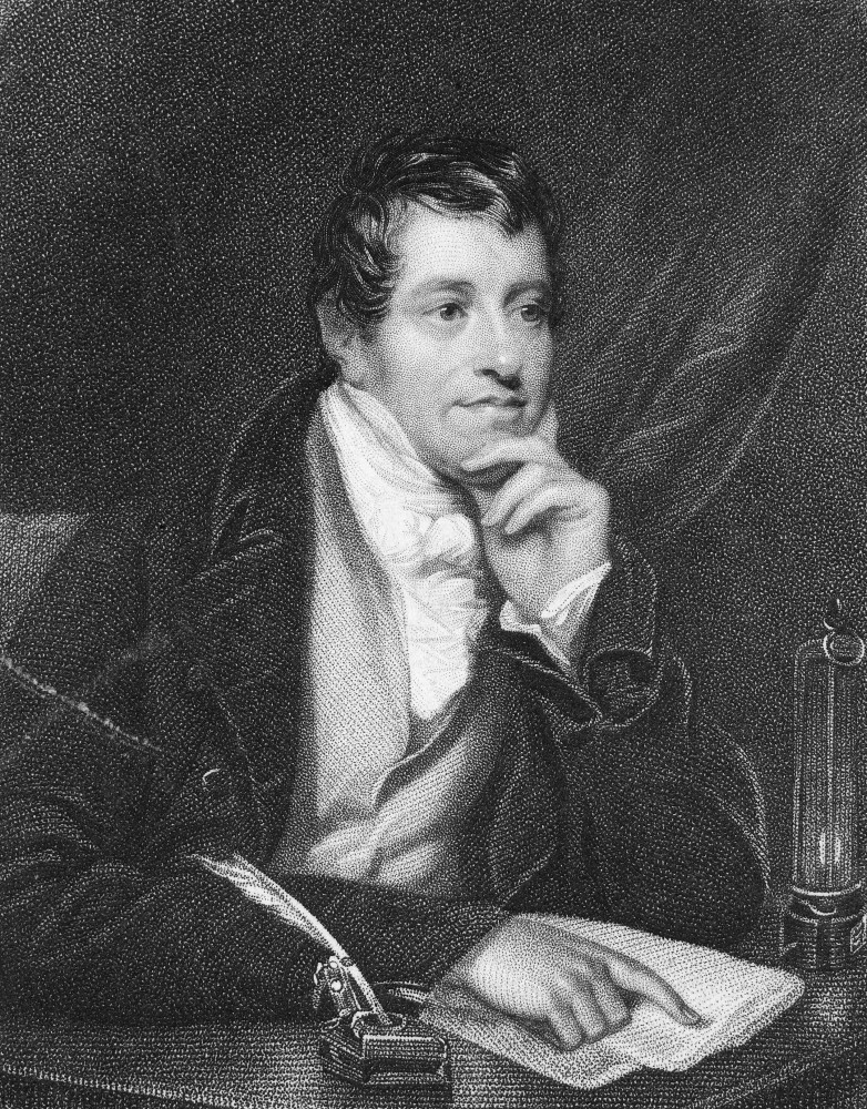 Sir Humphry Davy (1778-1829). /Nenglish Chemist. Stipple Engraving ...