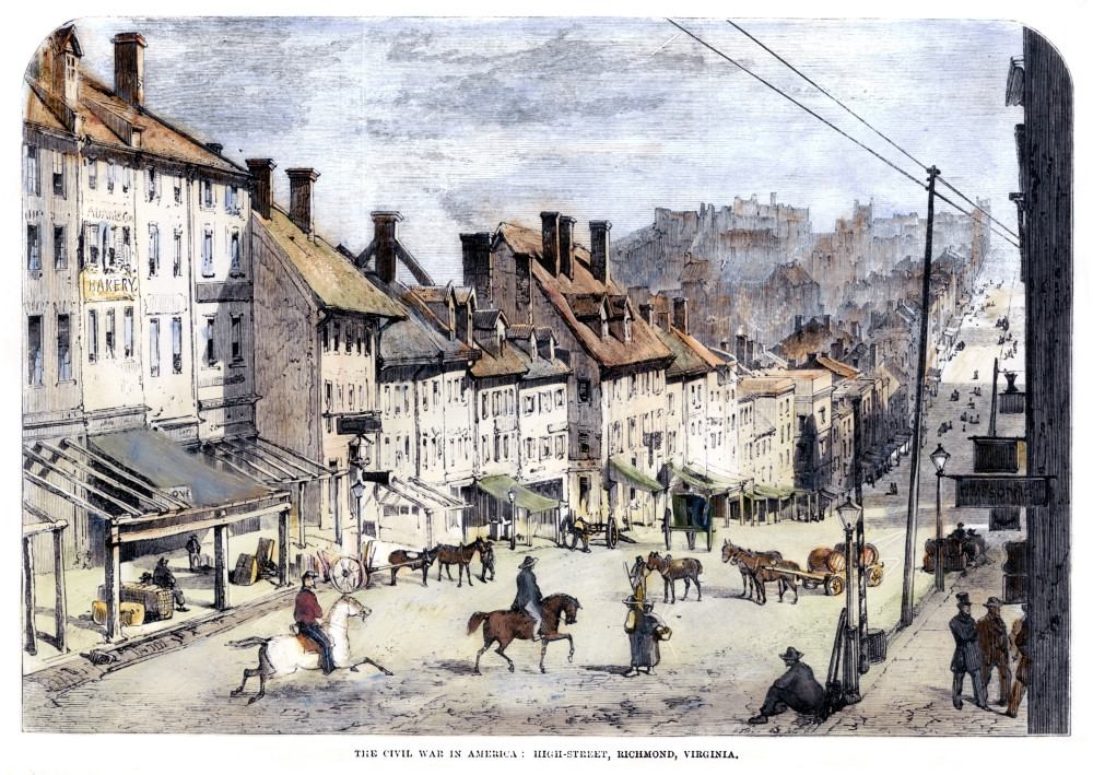 Civil War: Richmond, 1862. /Na View Of Richmond, Virginia, During The ...