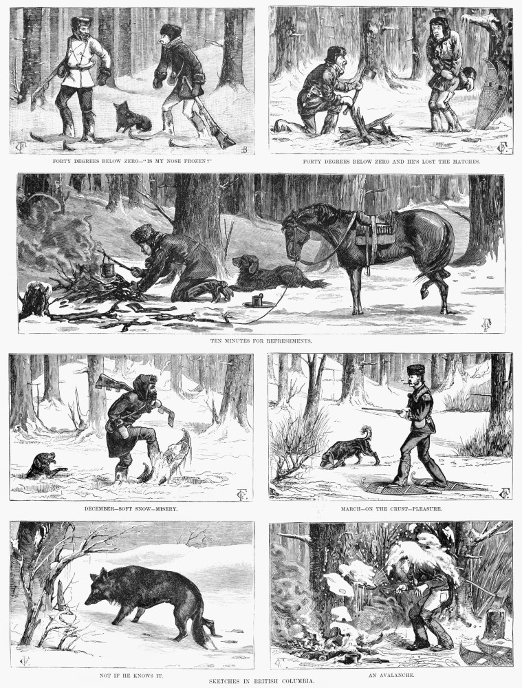 Canada: Frontiersmen, 1880. /N'Sketches In British Columbia,' Depicting ...