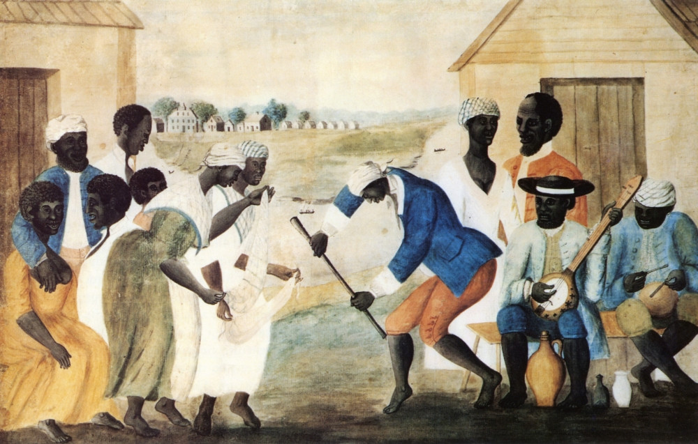 The Old Plantation. /Nwatercolor, American, Late 18Th Century. Poster ...