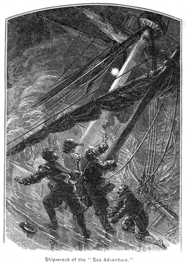 Bermuda: Shipwreck, 1609. /Nthe Shipwreck At Bermuda In 1609 Of Sir ...