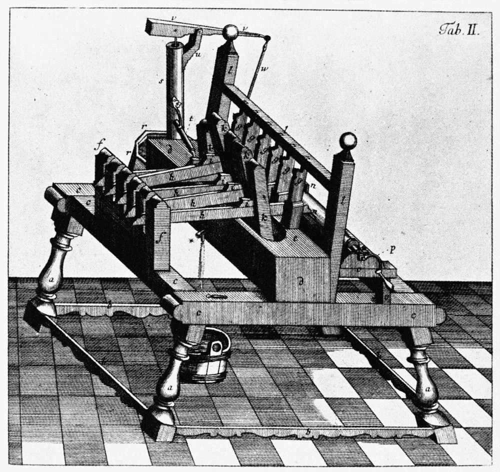 Paper-Stamp Machine, C1770. /Nhand-Driven Paper Stamper Used By Jacob ...