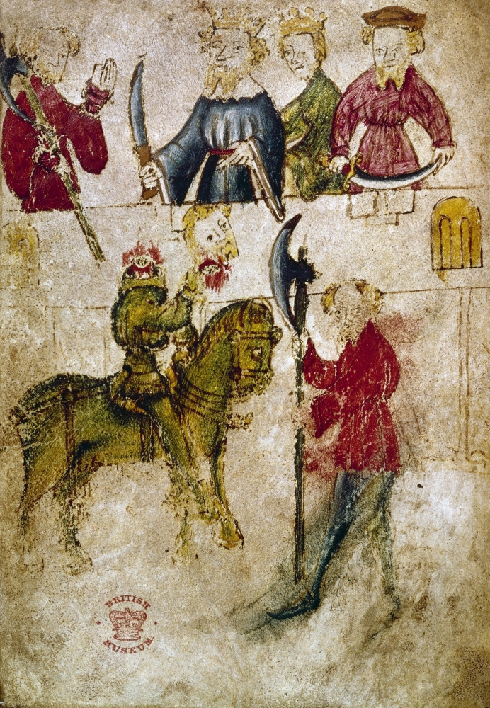 Gawain And The Green Knight. /Nsir Gawain Beheading The Green Knight ...