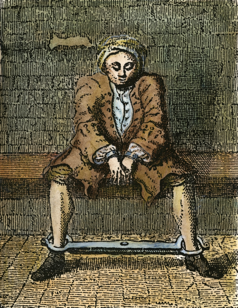 London: Debtor'S Prison. /Ndebtor Wearing Shears At The Marshalsea ...