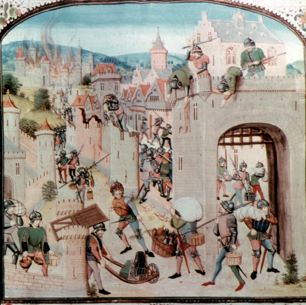 France: Medieval Sacking. /Nthe Sacking Of A French Town. French ...