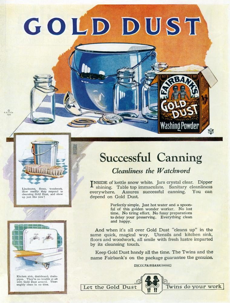 Ad: Gold Dust, 1922. /Namerican Advertisement For Faribank'S Gold Dust ...