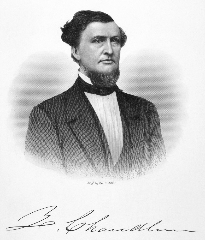 Zachariah Chandler /N(1813-1879). American Politician. Steel Engraving ...