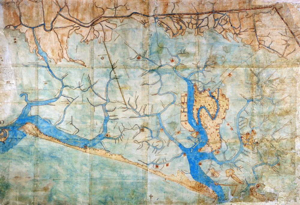Venice: Map, 1546. /Nmap Of Venice By Cristoforo Sabbadino, 1546 ...