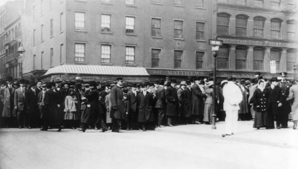 Triangle Factory Fire. /Ncrowd Outside The Temporary Morgue At The 26Th ...
