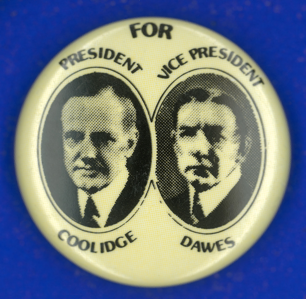 Presidential Campaign, 1924. /Nrepublican Campaign Button From The 1924 ...