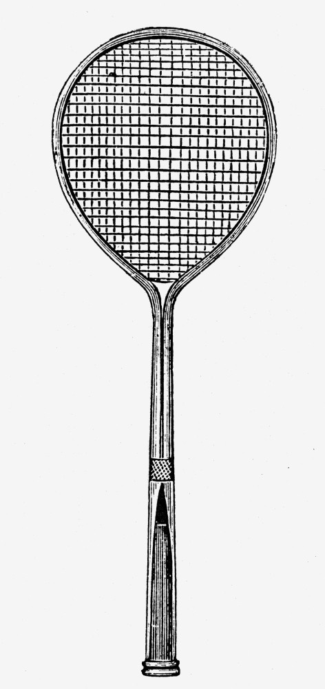 Badminton Racket, 1900. /Nline Engraving. Poster Print by Granger ...