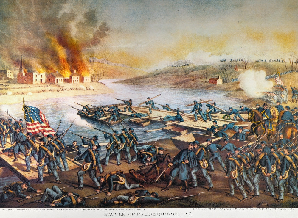 Battle Of Fredericksburg. /Nthe Battle Of Fredericksburg, Virginia, 13 ...
