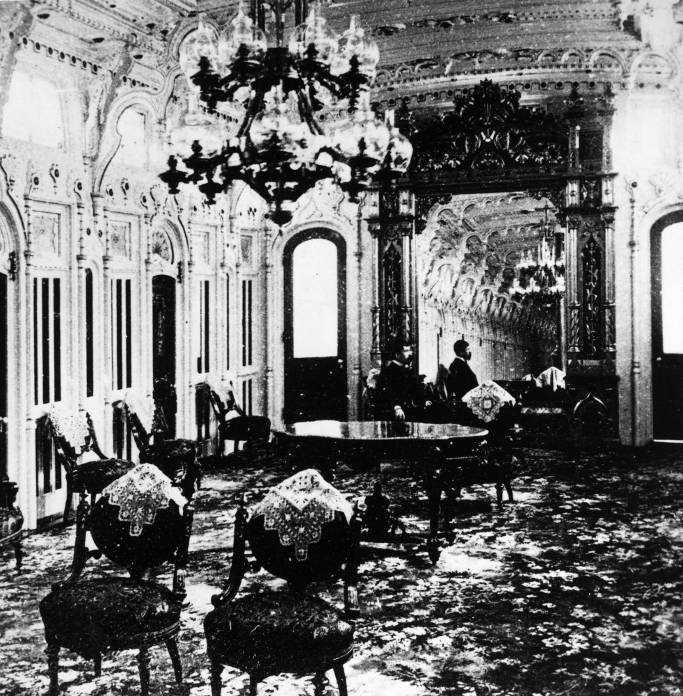 Steamboat: Interior, 1878. /Ninterior Of The Steamboat 'J. M. White ...