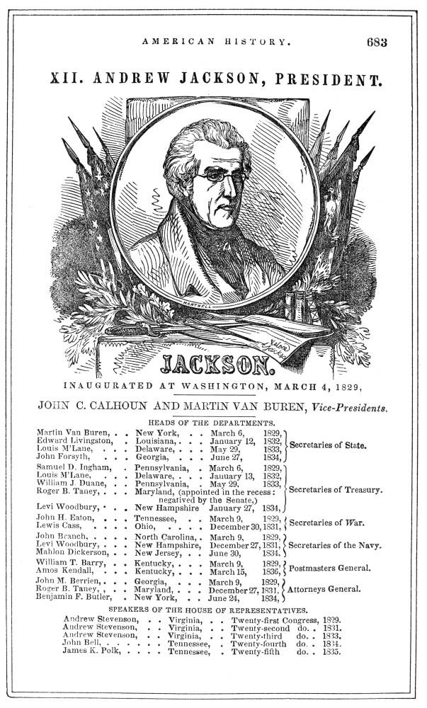 Andrew Jackson (1767-1845). /Nseventh President Of The United States ...