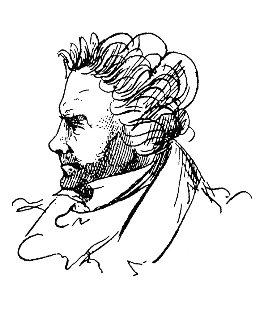 Ludwig Van Beethoven /N(1770-1827). German Composer. Drawing By J.P ...