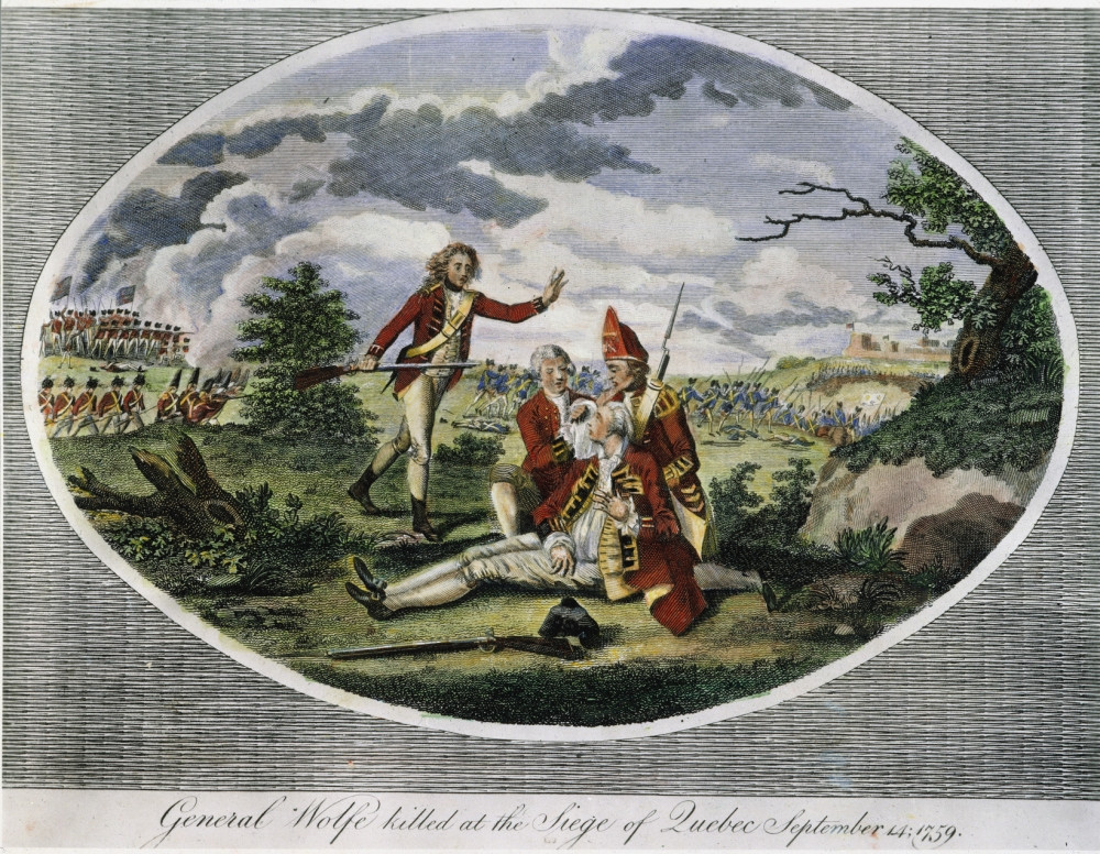 Quebec: Wolfe'S Death. /Ngeneral Wolfe Killed At The Siege Of Quebec ...