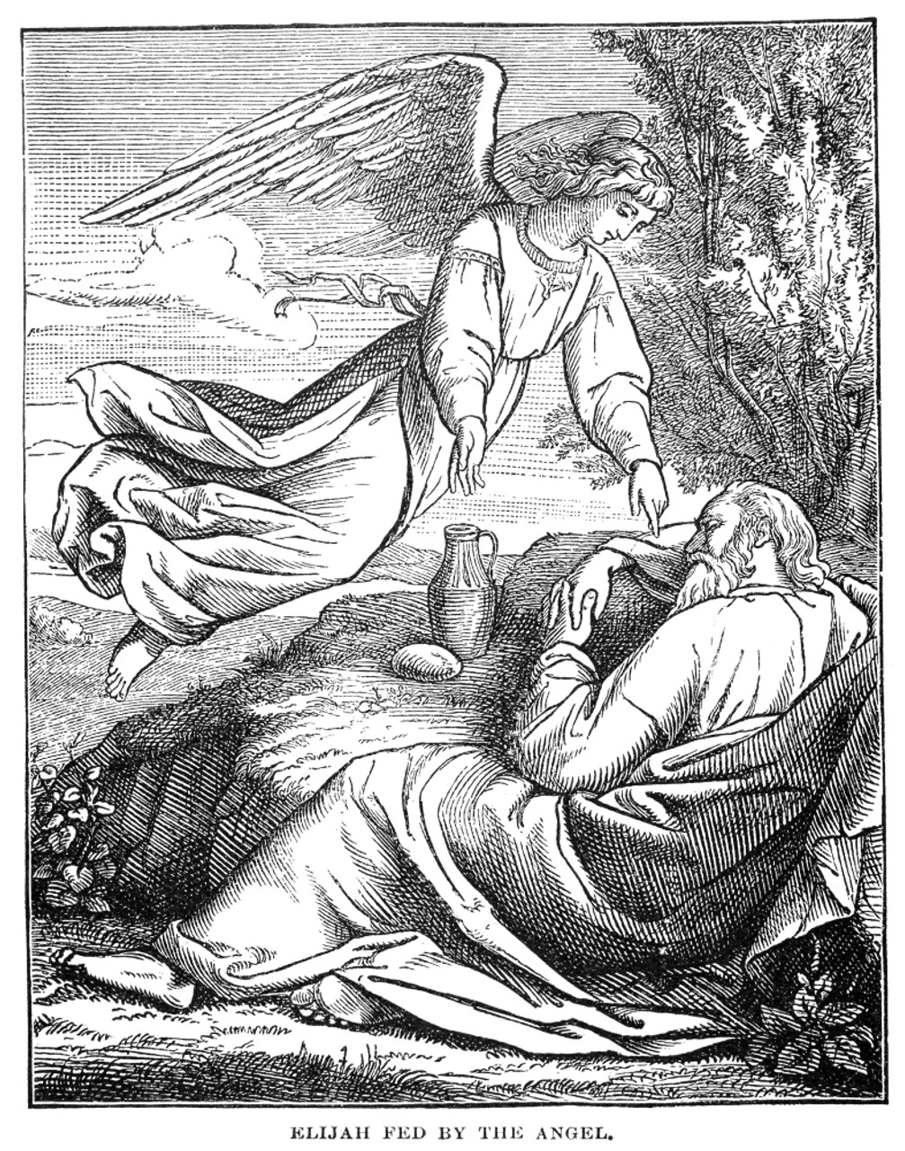 Elijah Fed By An Angel