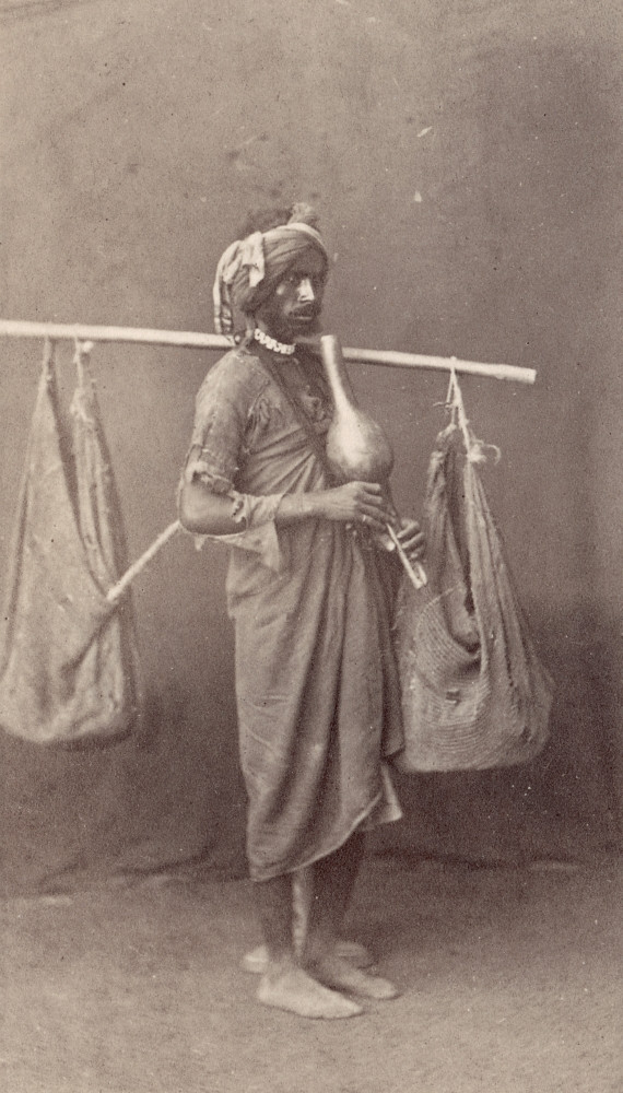 India: Street Peddler. /Nphotograph Of An Indian Street Peddler, C1890 ...