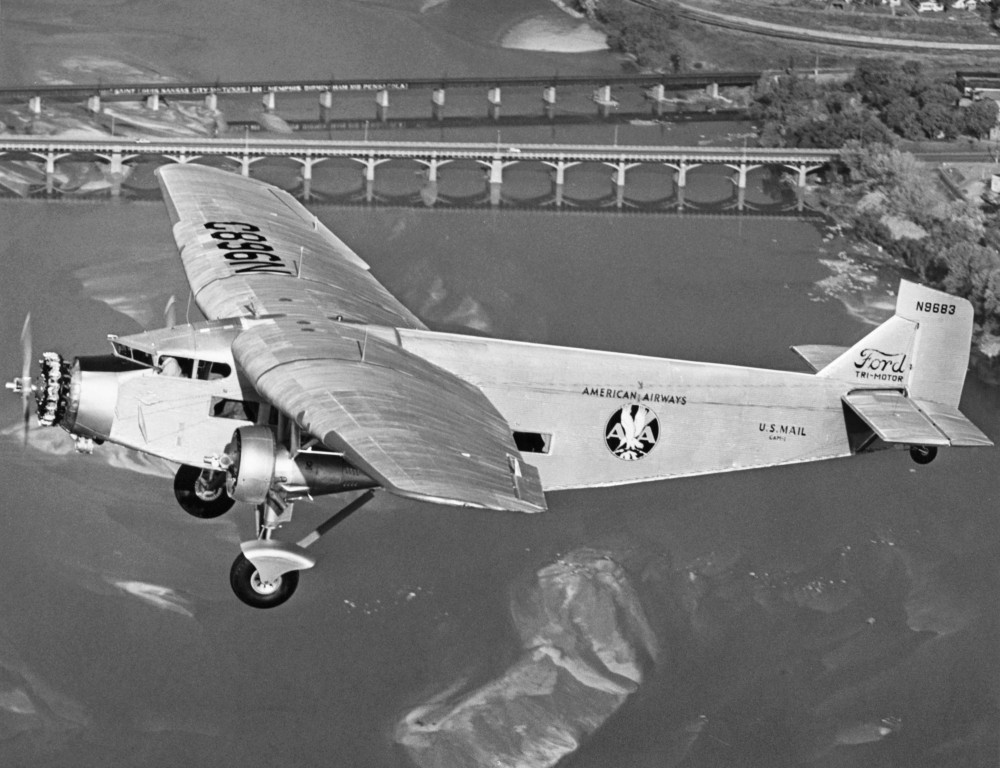 Ford Trimotor Plane, 1928. /Na Ford Trimotor Operated By American ...