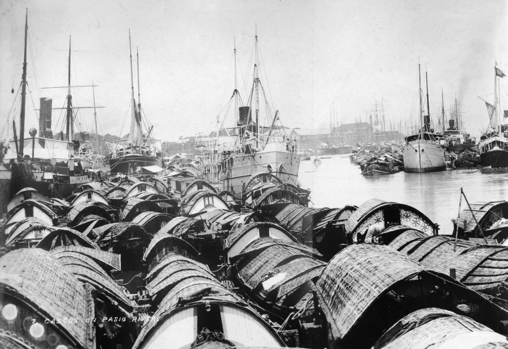 Philippines, C1900. /Ncascos On The Pasig River In The Philippines ...