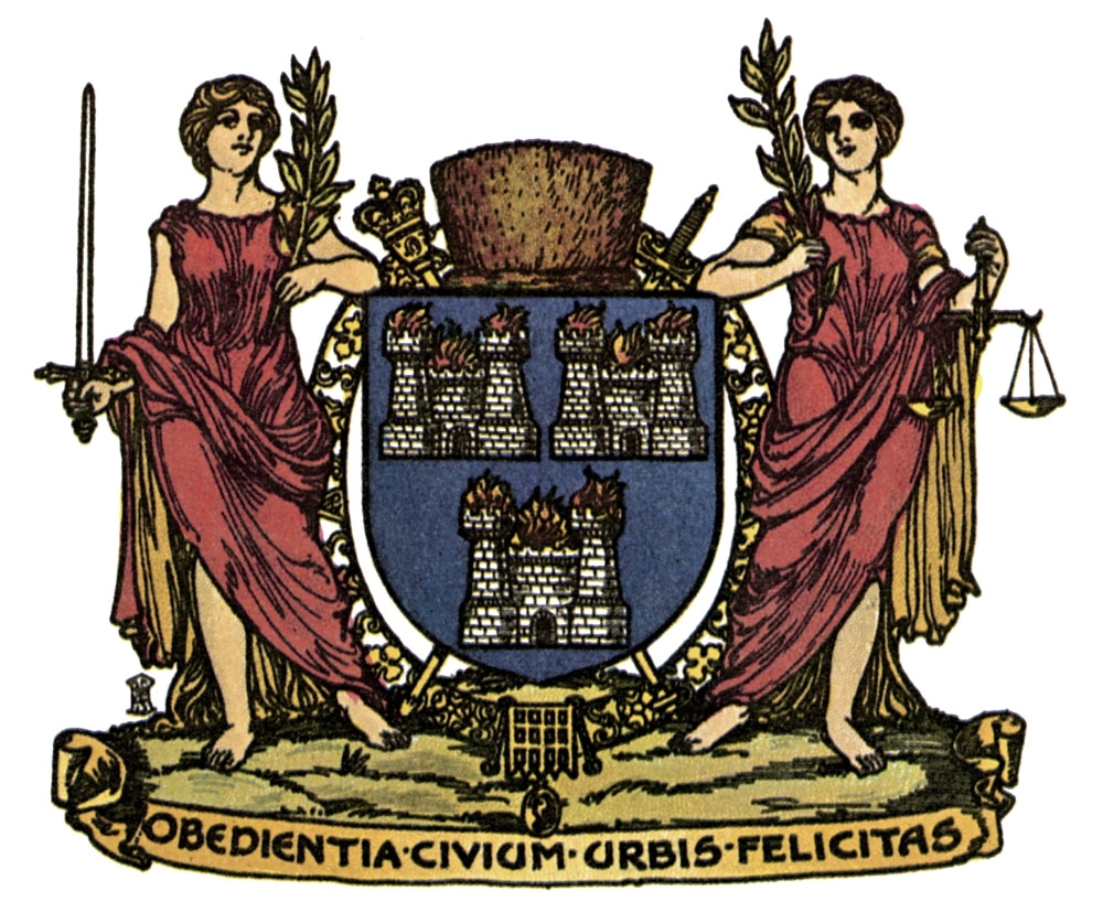 Dublin: Coat Of Arms. /Ncoat Of Arms Of The City Of Dublin, Ireland ...