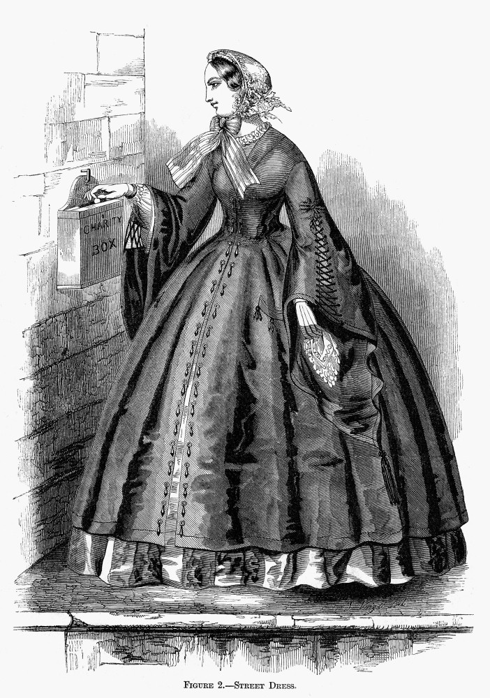 Women'S Fashion, 1860. /Nladies' Street Dress. Fashion Illustration ...