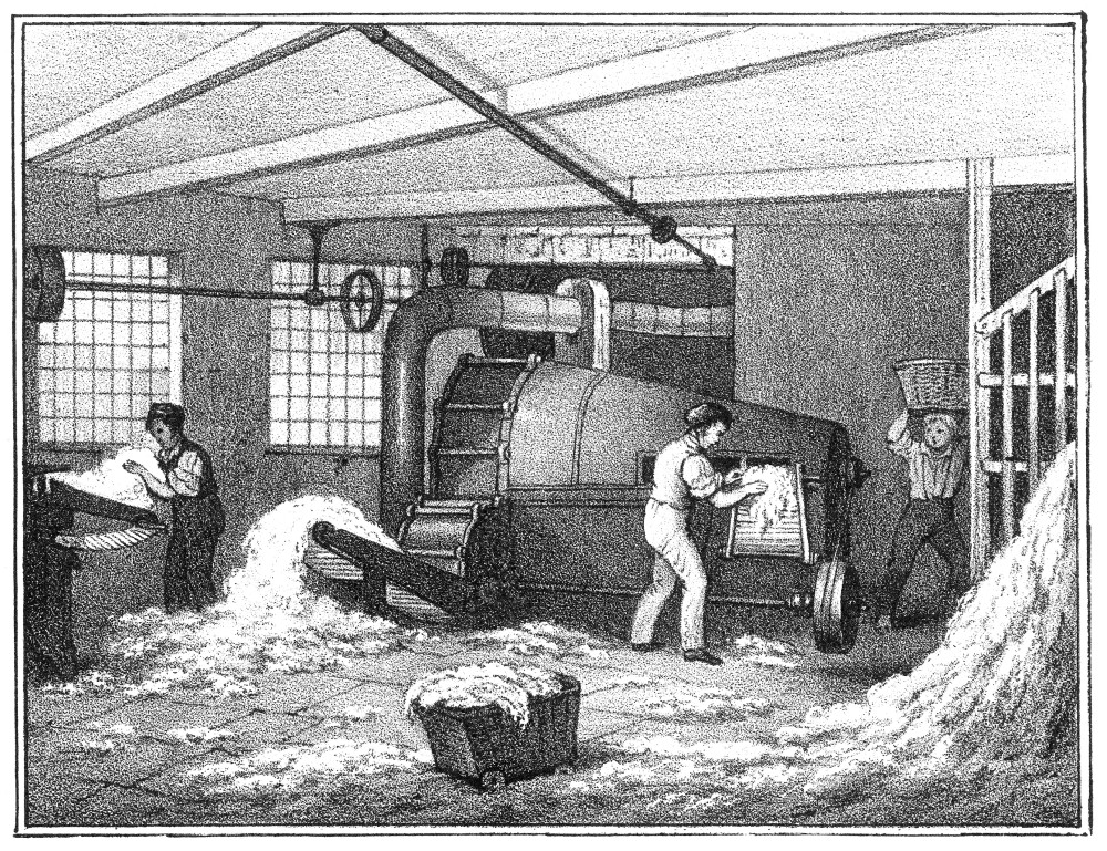 Textile Mill: Cotton. /Nbatting: Interior View Of A Manchester Cotton ...