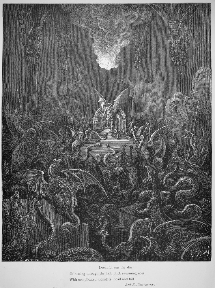 Milton: Paradise Lost. /Nsatan'S Golden Palace, Pandaemonium, In John ...