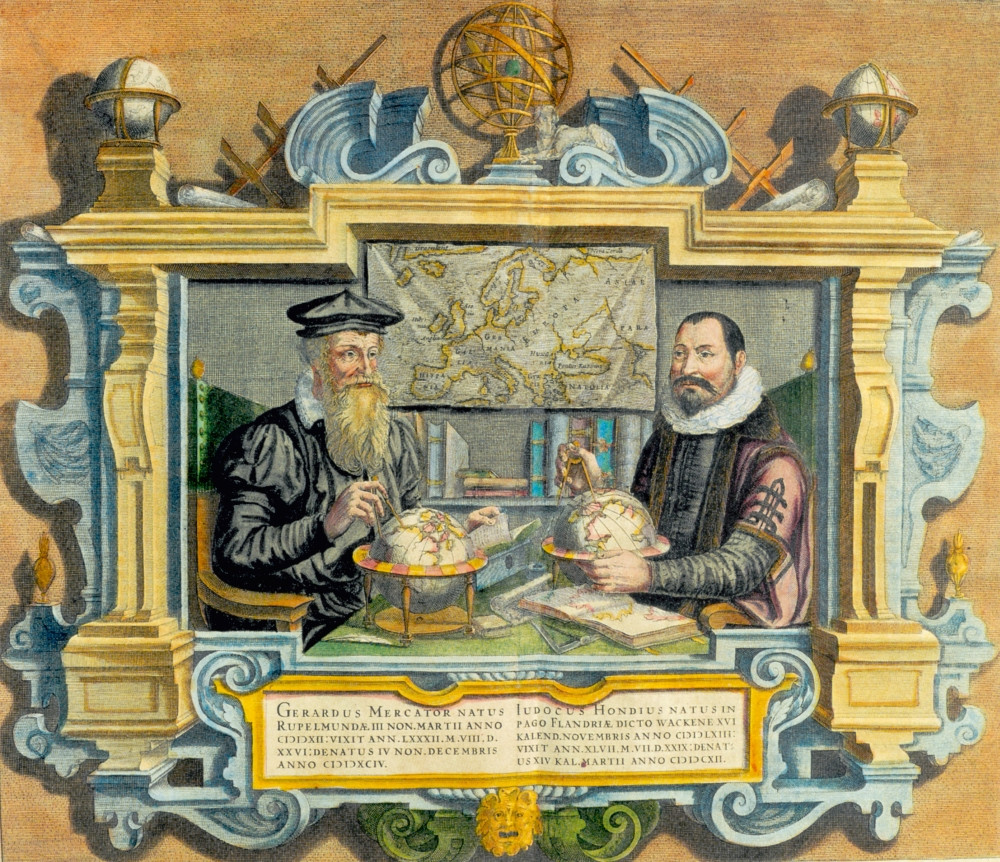 Mercator and Hondius Poster Print by Science Source - Item ...