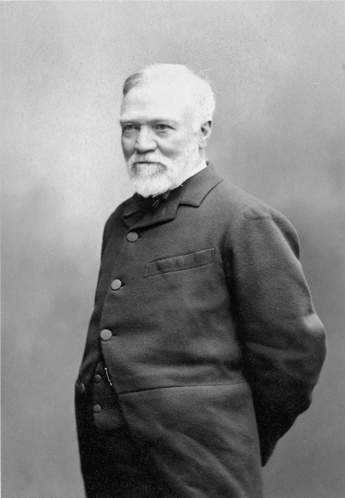 Andrew Carnegie (1835-1919)./Namerican Industrialist; Photographed In ...