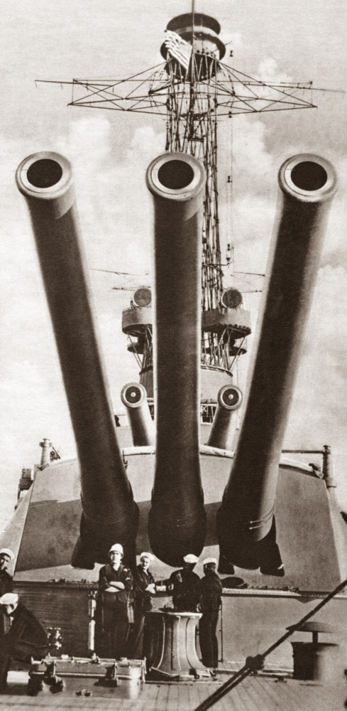 World War I: Dreadnought. /Nan American Dreadnought Battleship Equipped ...
