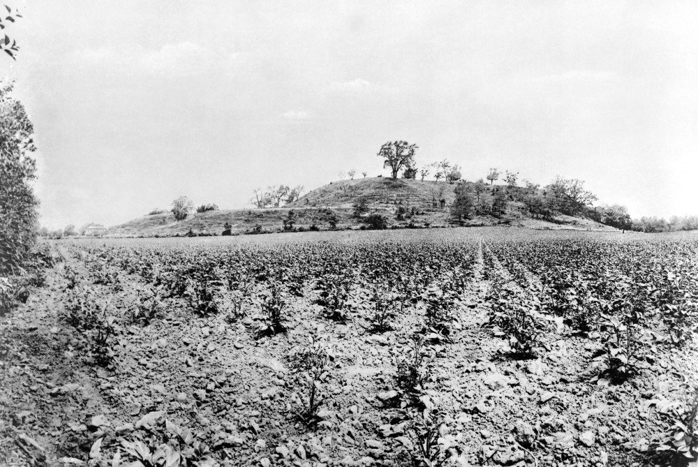 Illinois: Cahokia Mound. /Nearthwork Built By The Ancient Native ...