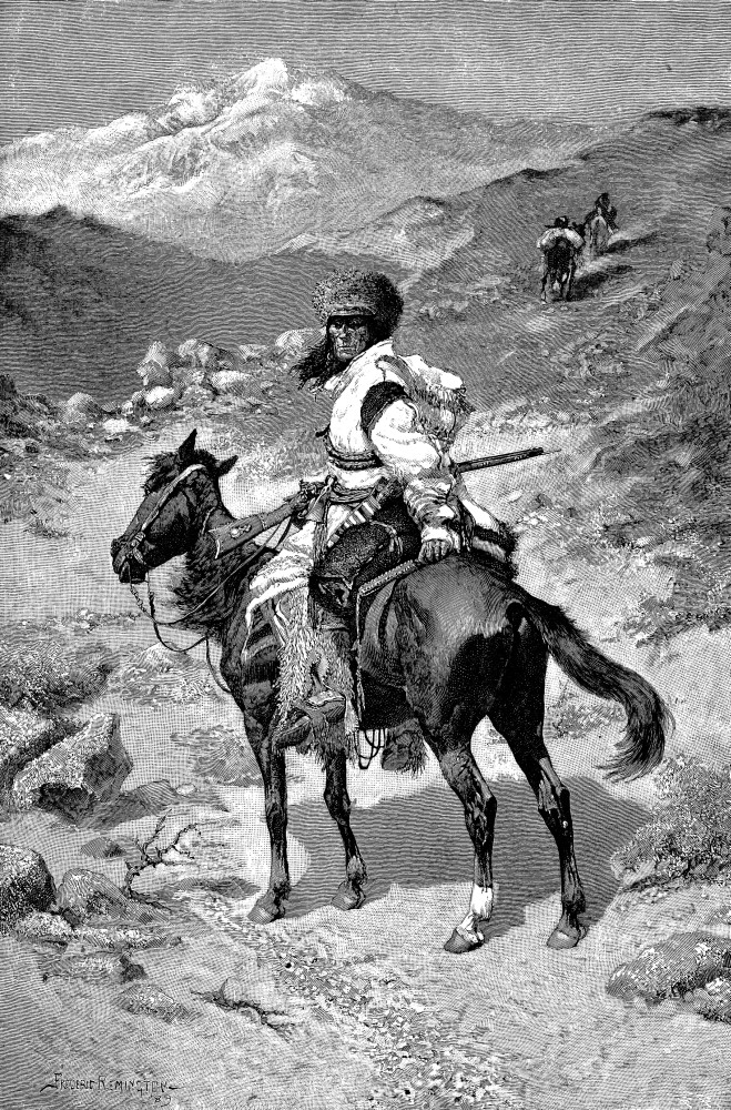 Fur Trapper, 1891. /Na Native American Fur Trapper Of The American West ...