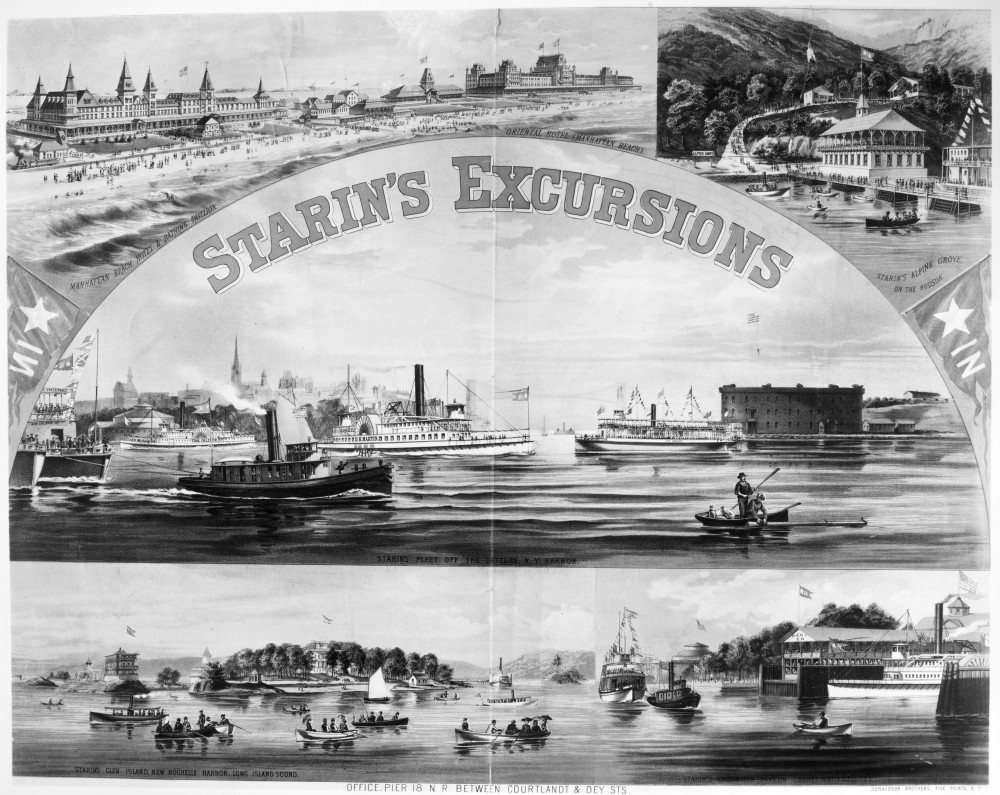 Steamboat Excursions, C1878. /Nlocations Of Luxury Excursions Around ...