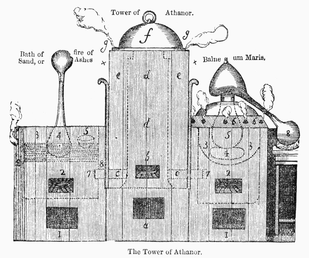 Alchemy: Tower Of Athanor. /Nthe Tower Of Athanor, A Large Furnace ...