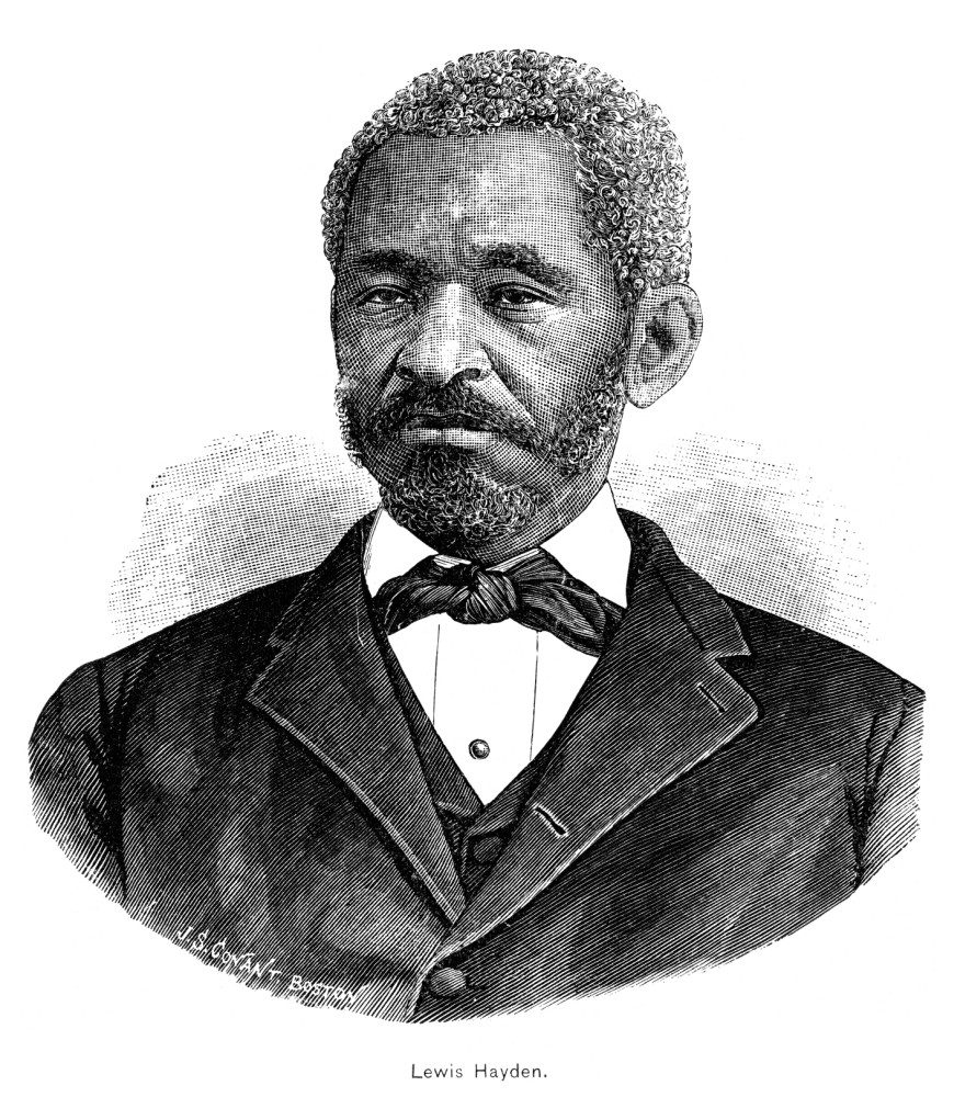 Lewis Hayden (1811-1889). /Namerican Abolitionist. Line Engraving, 1890 ...
