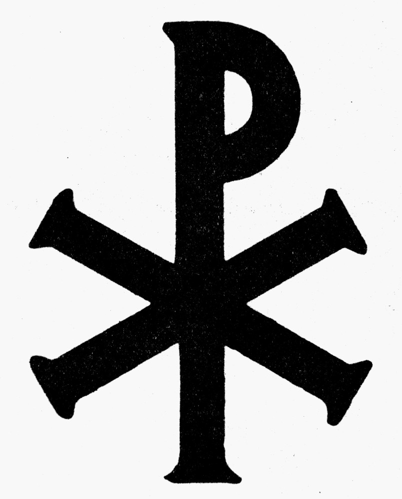 Christian Monogram. /Nxpistos, Greek Monogram For Christ. Poster Print ...