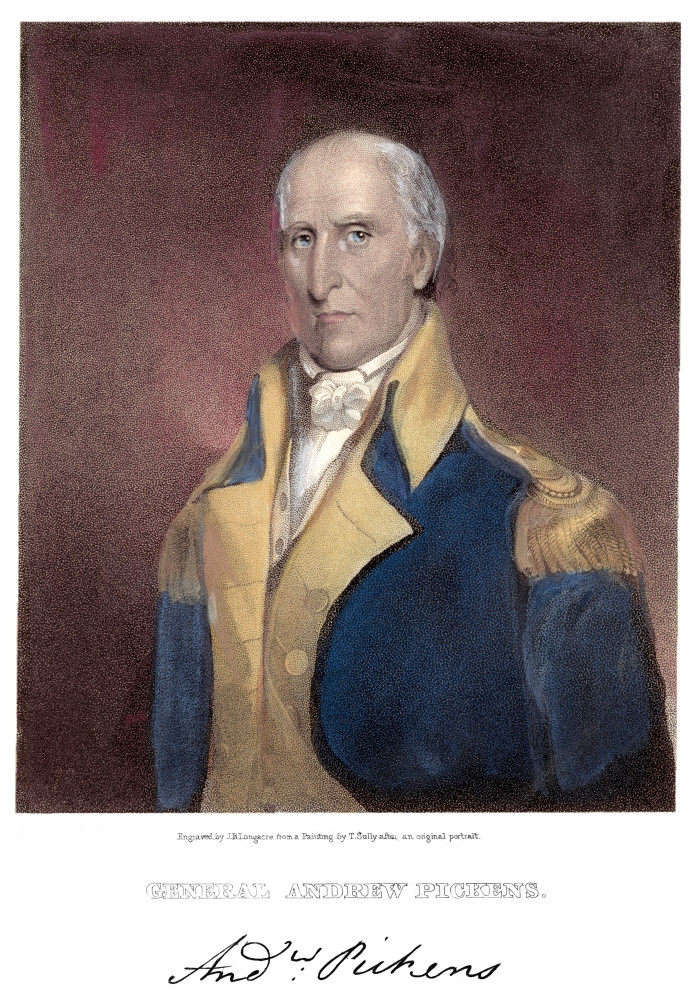 Andrew Pickens (1739-1817). /Namerican Revolutionary Commander. Colored ...