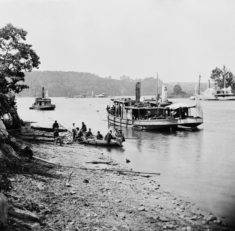 Civil War: Federal Navy. /Ntransport Linda Of Philadelphia On The James ...