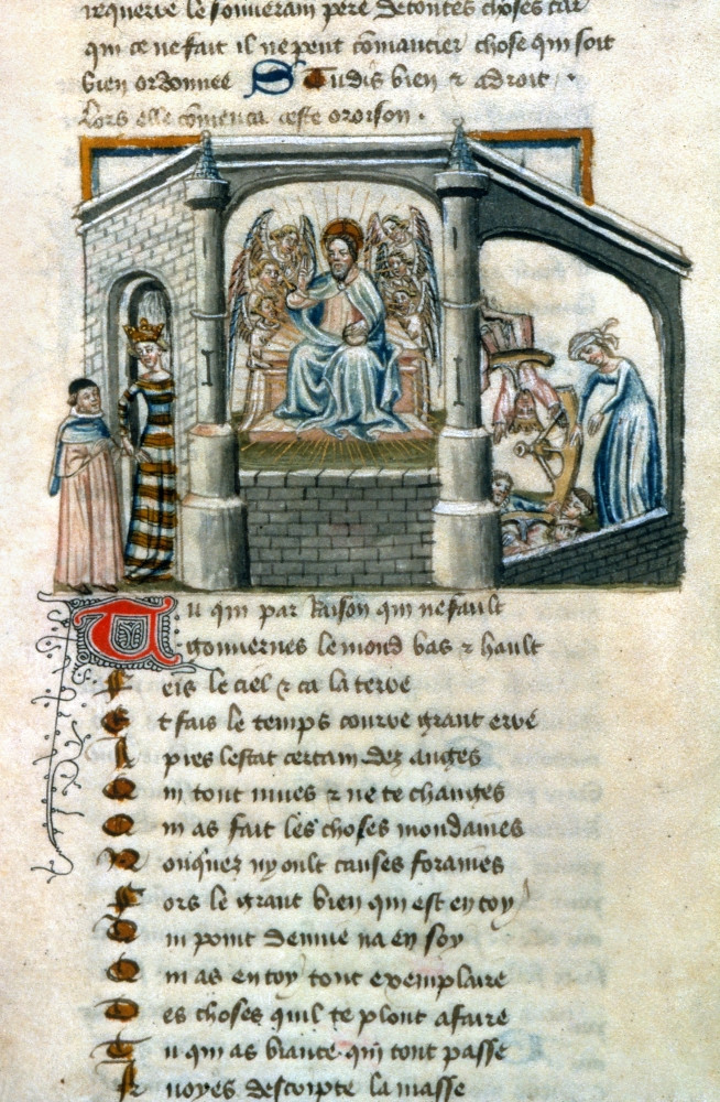 Boethius (C480-524). /Nroman Philosopher. Led By Wisdom To Throne Of ...