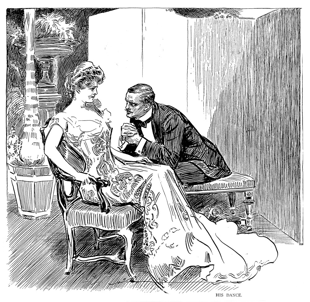 Gibson: His Dance, 1903. /Ncharles Dana Gibson (1867-1944). American ...