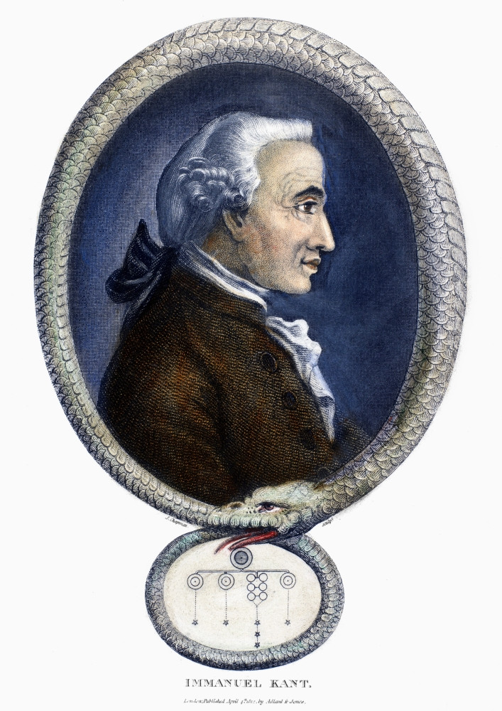 Immanuel Kant (1724-1804). /Ngerman Philosopher. Color Line Engraving ...