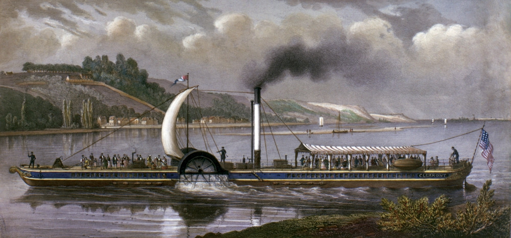 Robert Fulton'S Clermont. /Nrobert Fulton'S Steamboat 'Clermont' On The ...
