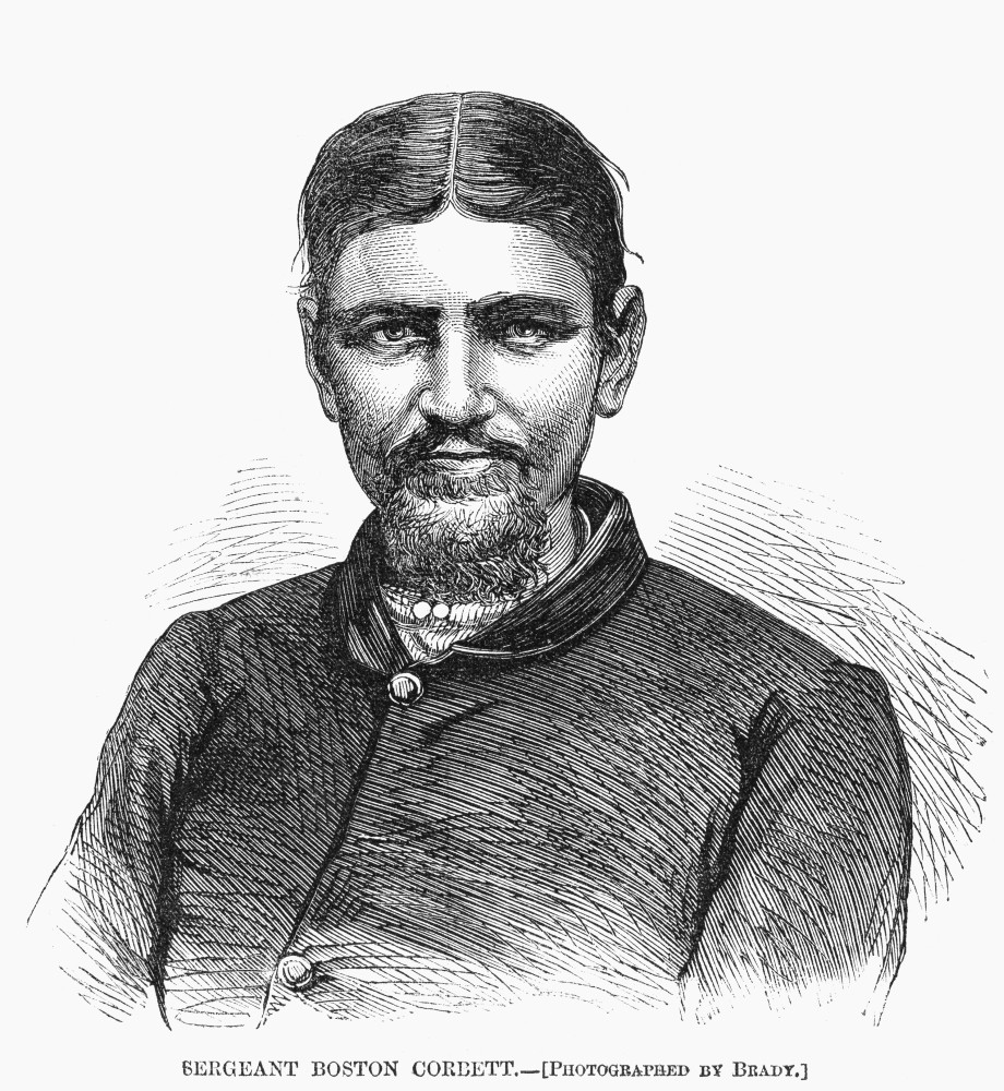 Boston Corbett (1832-?). /Namerican Soldier And Alleged Slayer Of John ...